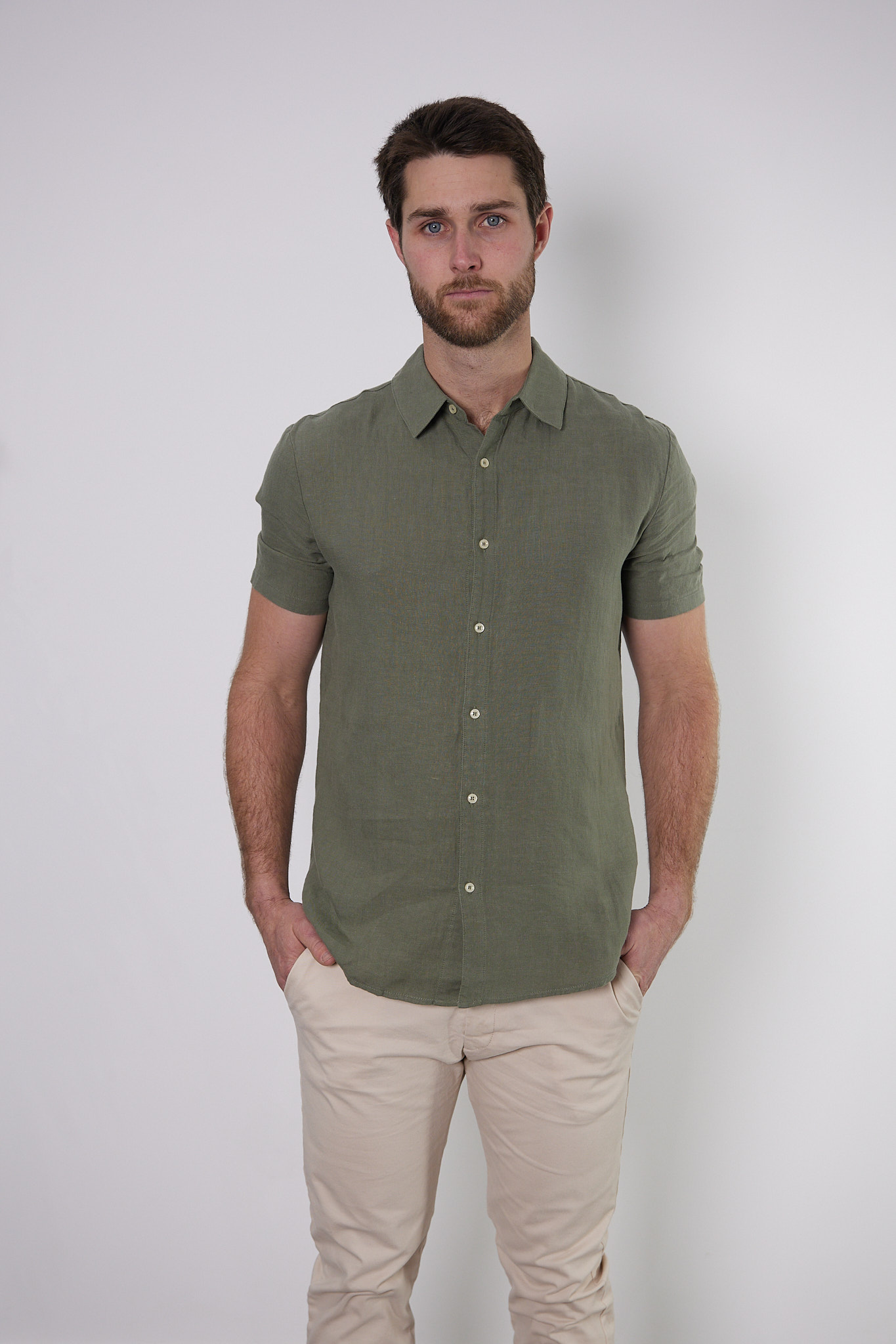 LINEN STRIPE SHORT SLEEVE – Remedy Clothing