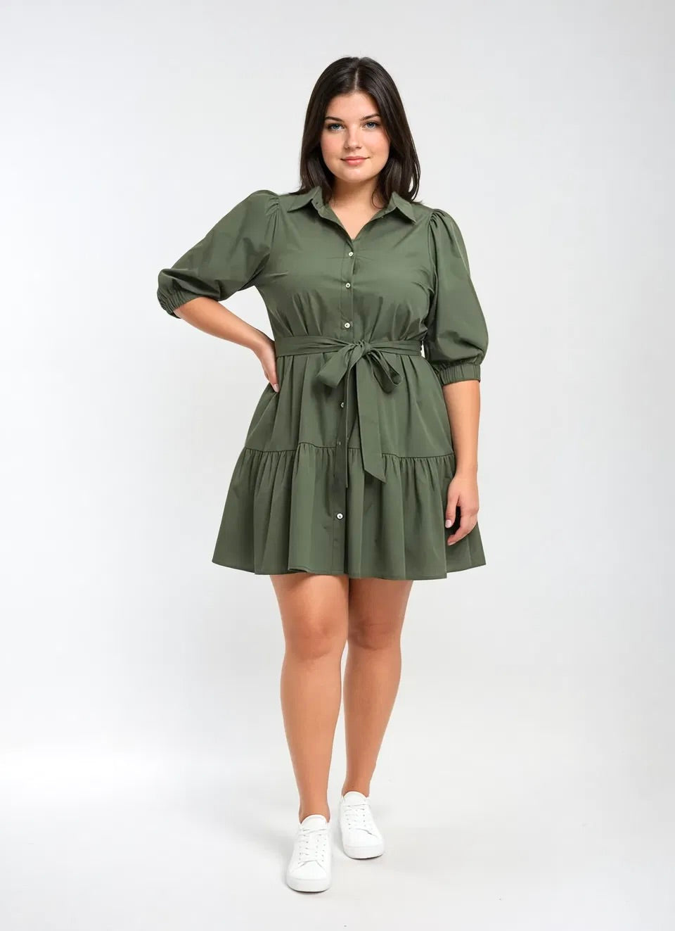 Davis Dress- Forest – Remedy Clothing