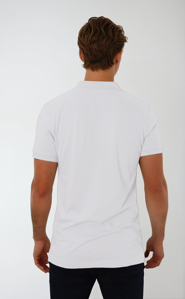 Remedy Clothing | White Recycled Polo Shirt | Buy Unisex Apparel